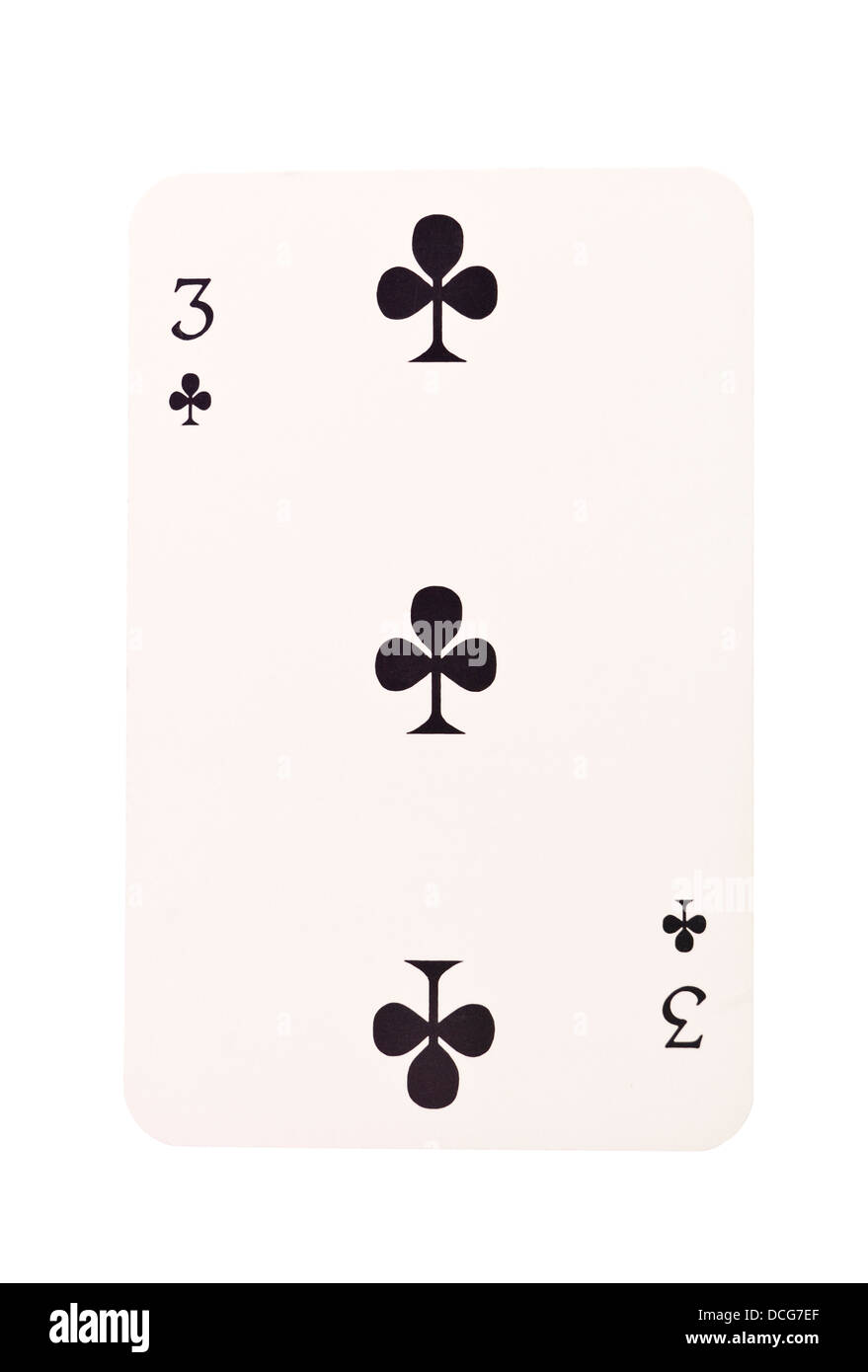 Three of clubs Stock Photo - Alamy