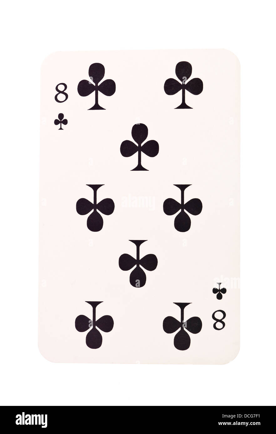 Eight of clubs Stock Photo - Alamy