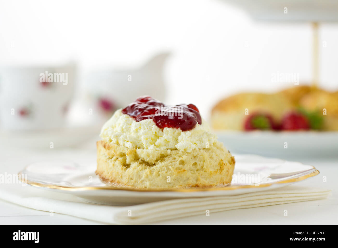 Devon cream tea hi-res stock photography and images - Alamy