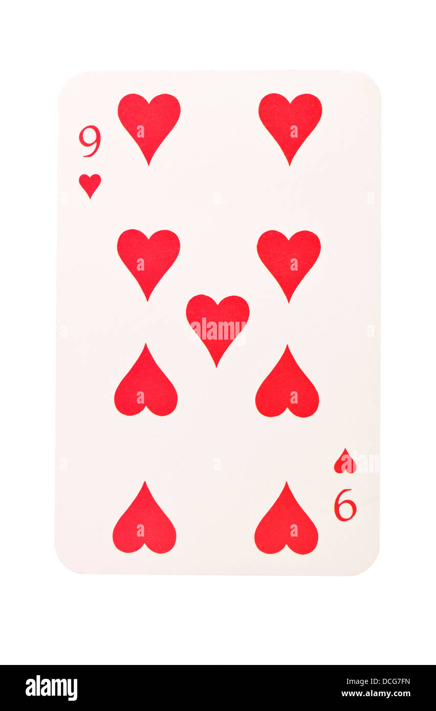 Nine of Hearts Stock Photo - Alamy