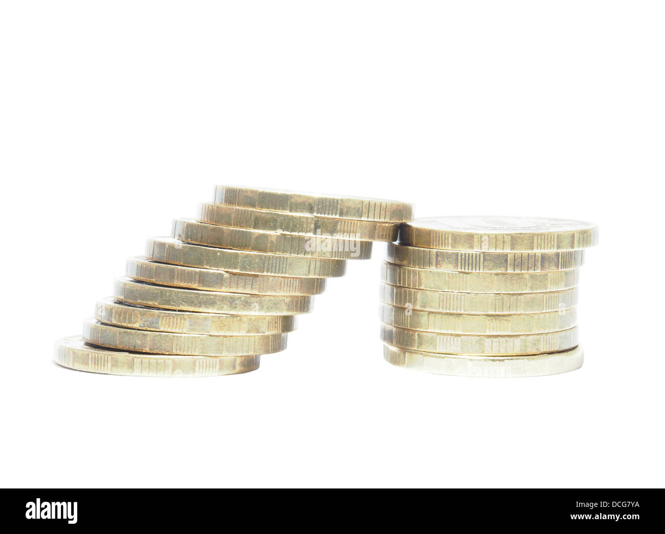 Coins column Cut Out Stock Images & Pictures - Alamy