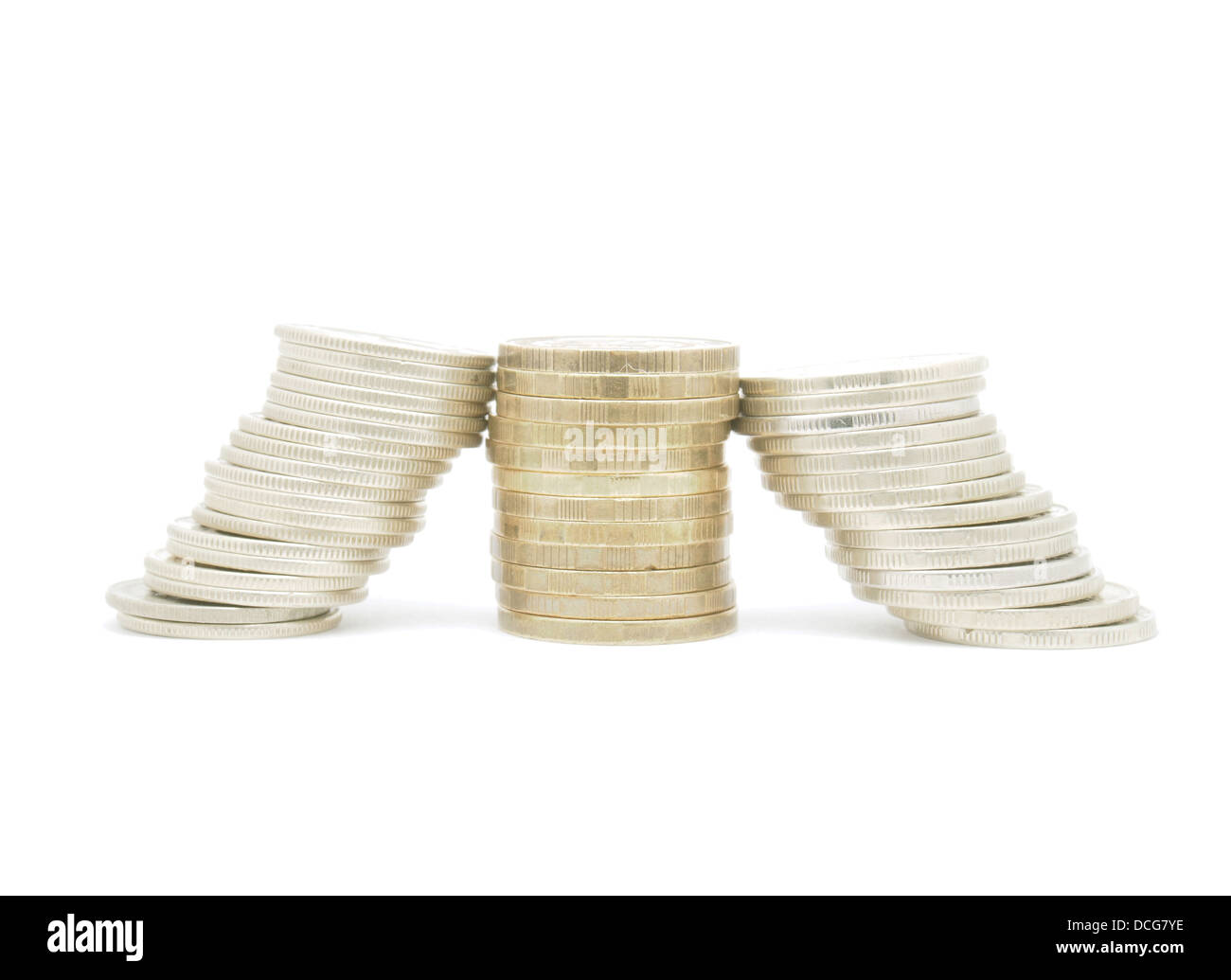Coins column Cut Out Stock Images & Pictures - Alamy