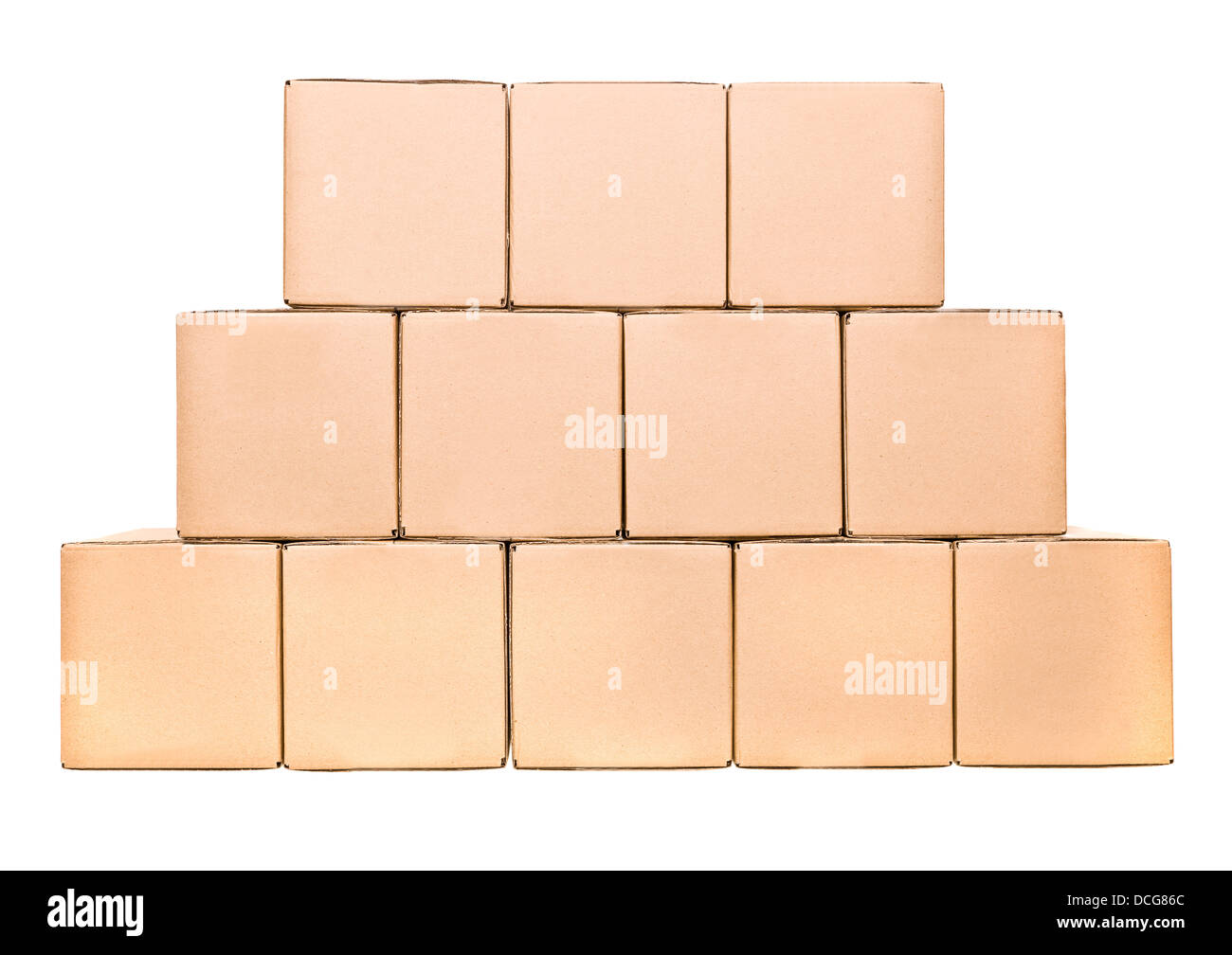 Stack of cardboard boxes Stock Photo - Alamy