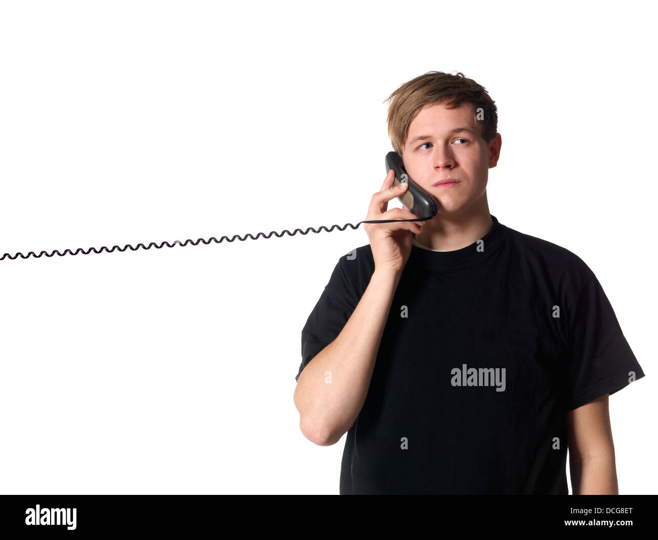 boy talking on the phone Stock Photo - Alamy