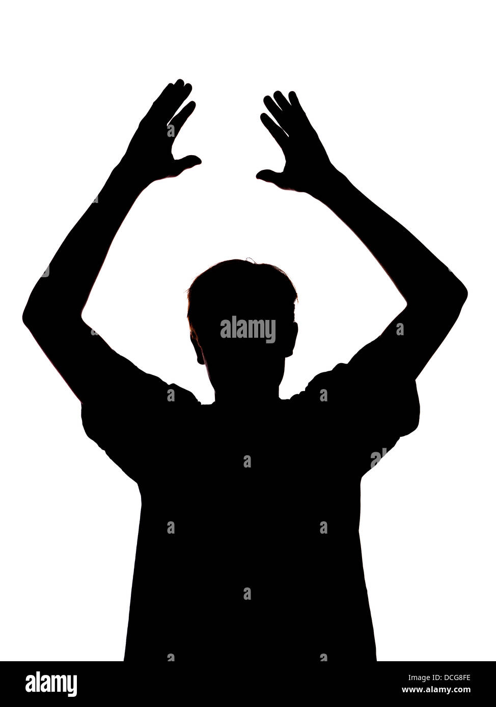 Silhouette Man Clapping High Resolution Stock Photography and Images ...