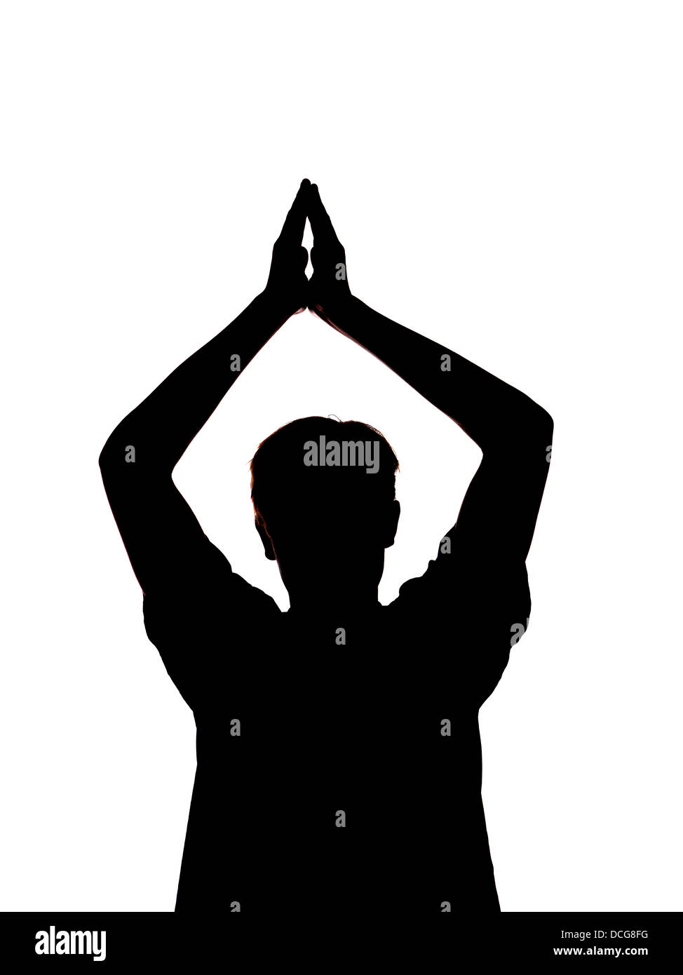 Silhouette man clapping hi-res stock photography and images - Alamy