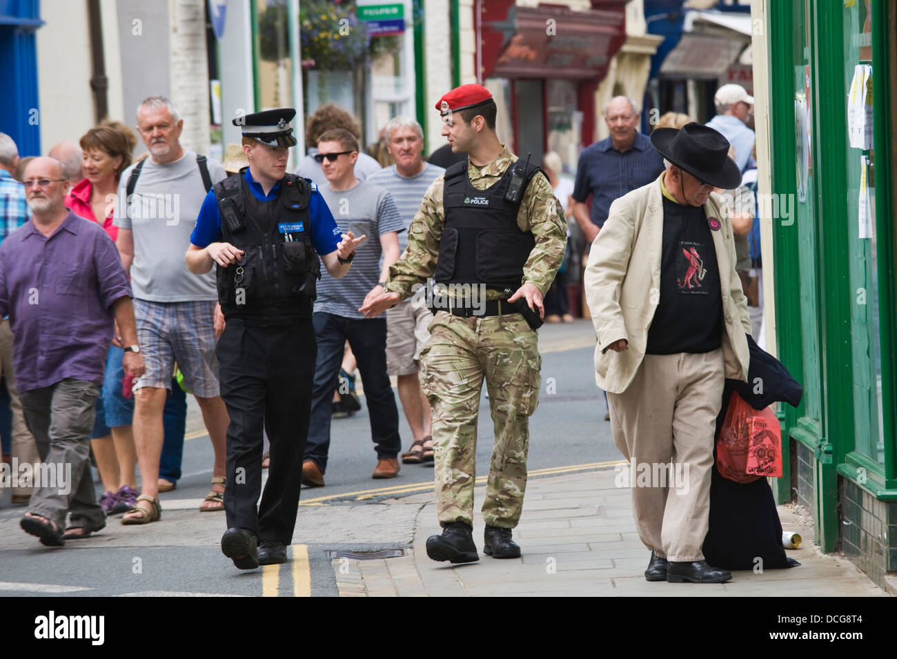 PCSO Police Community Support Officer & MP Military Police patrol on ...