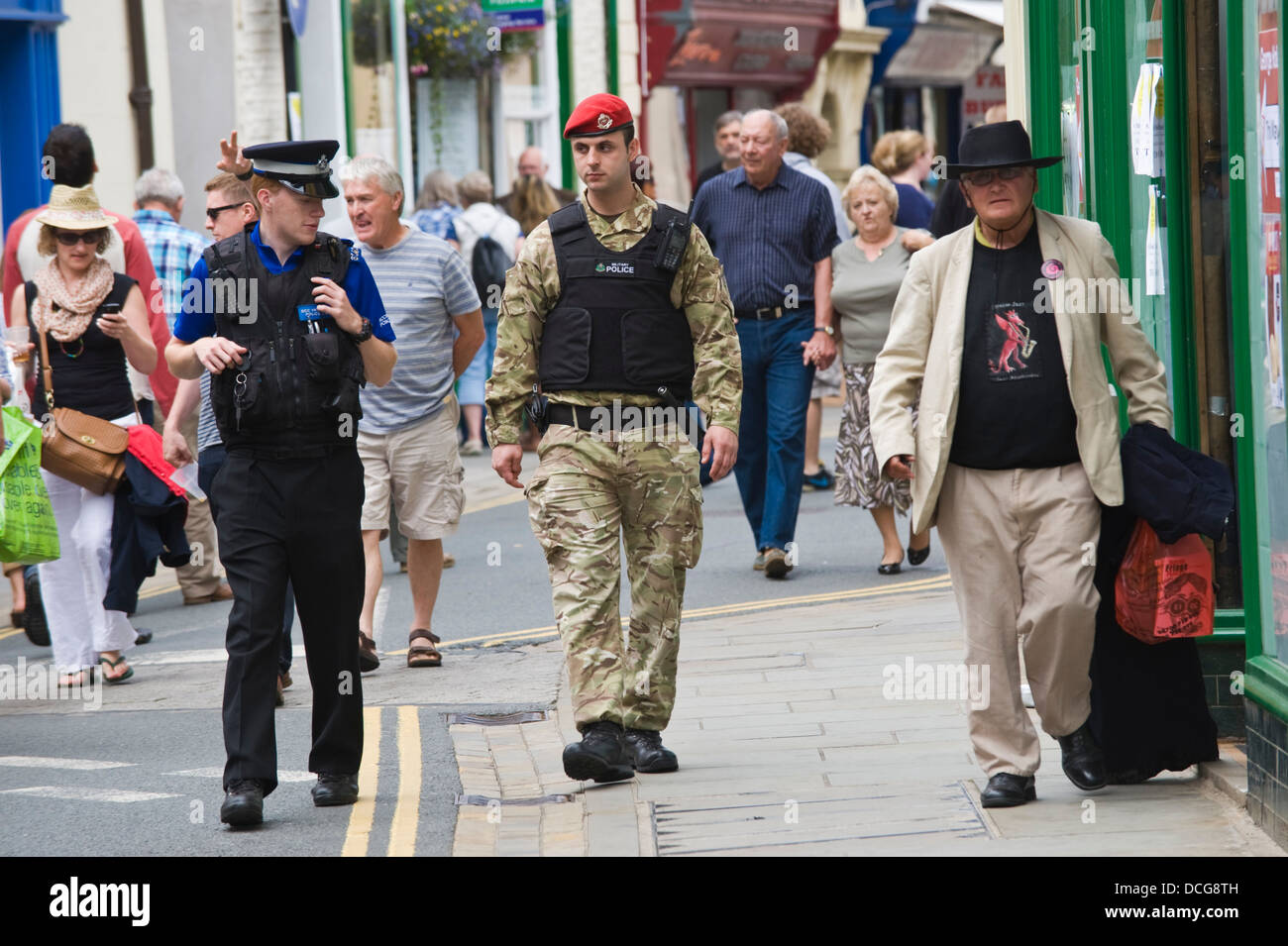 PCSO Police Community Support Officer & MP Military Police patrol on ...