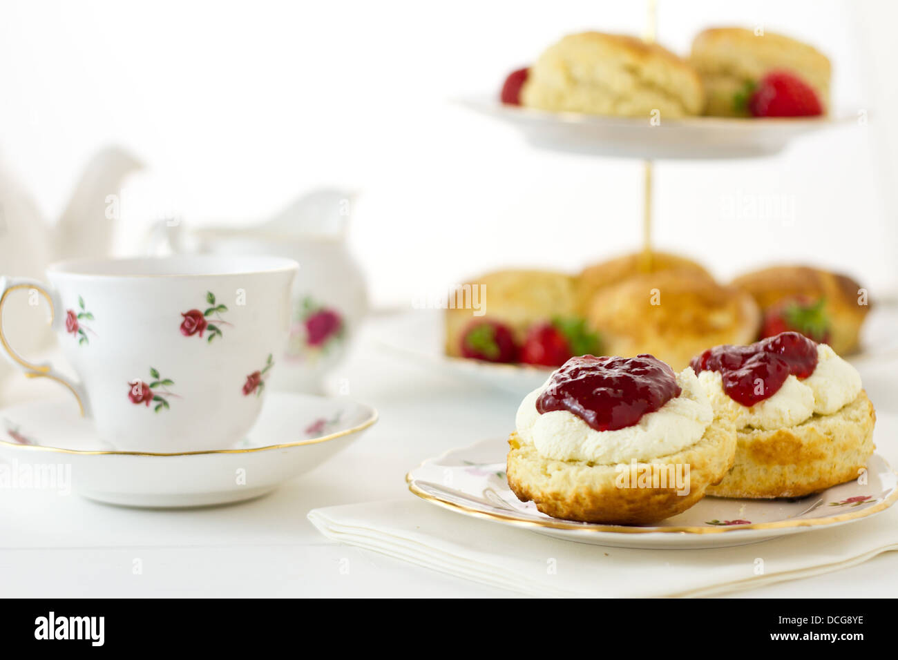 English Cream Tea Stock Photo - Alamy