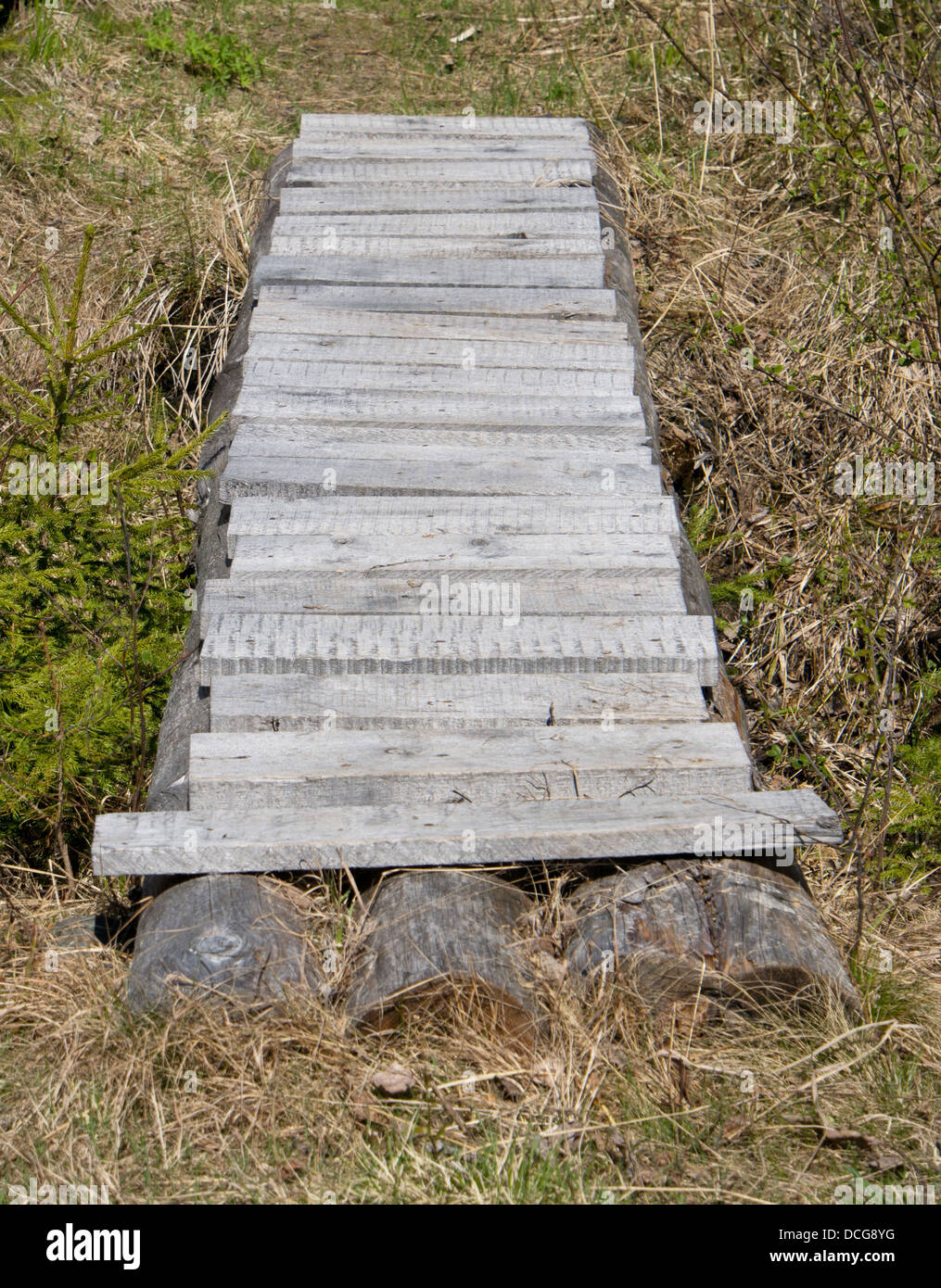 Wooden cable bridge over hi-res stock photography and images - Alamy