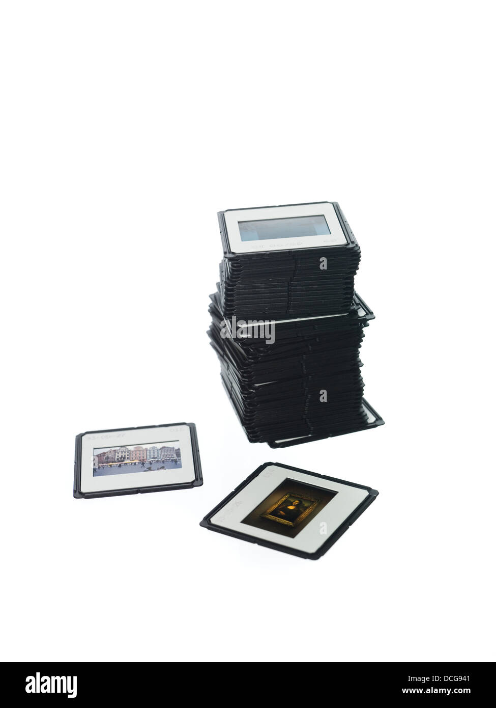 Collection of diapositive slides Stock Photo - Alamy