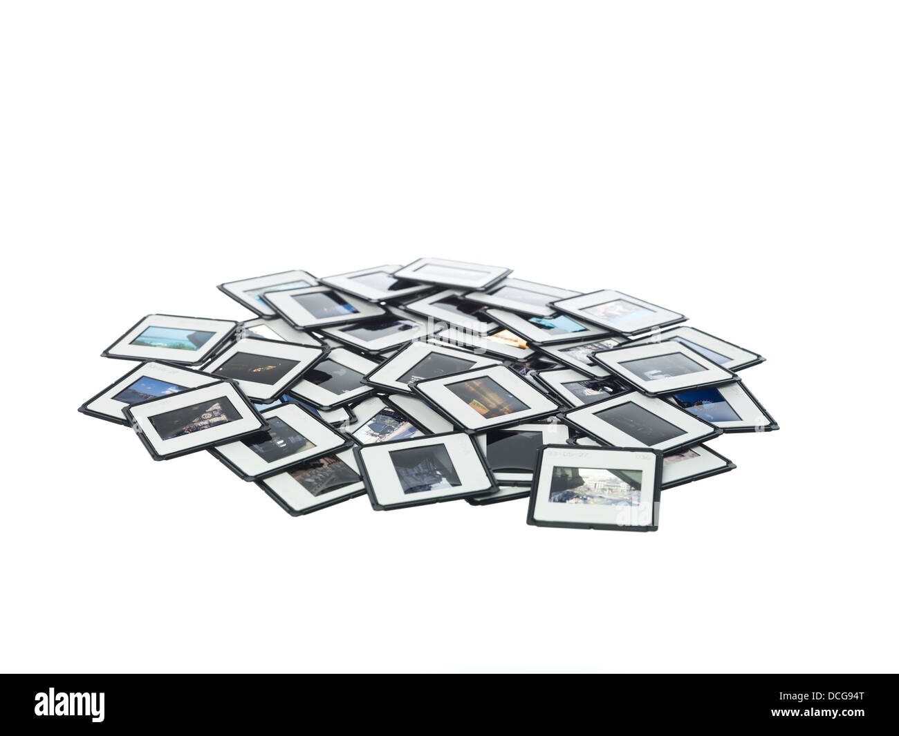 Collection of diapositive slides Stock Photo - Alamy