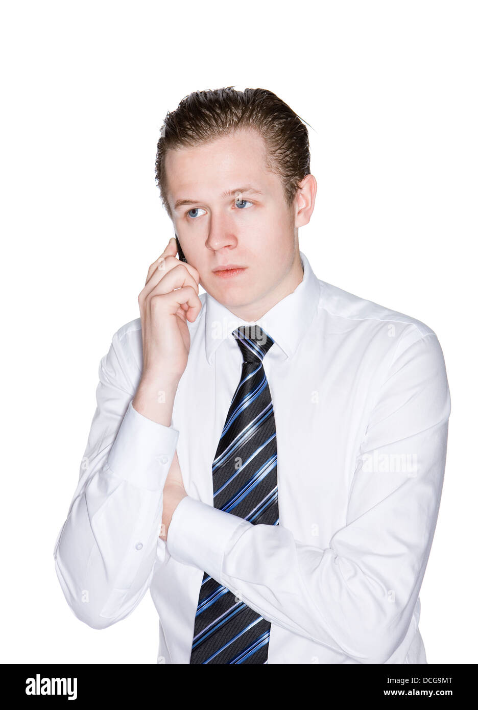 Man speaking in the phone Stock Photo - Alamy