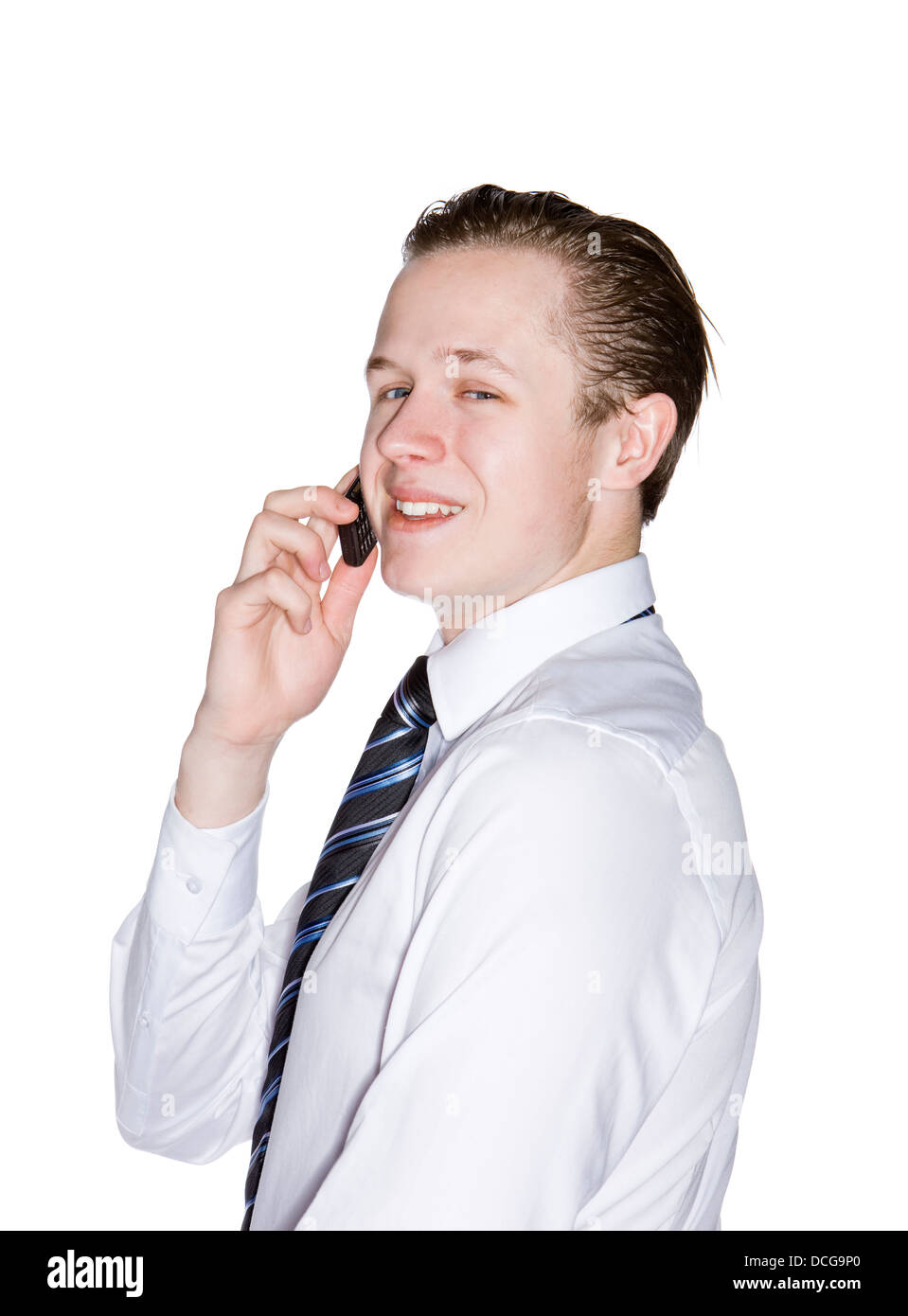 Man speaking in the phone Stock Photo - Alamy