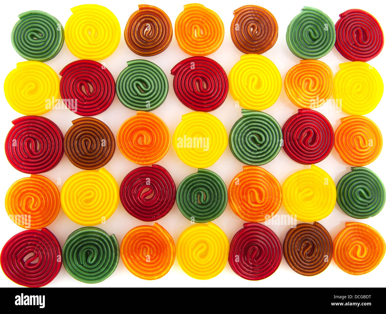 Colorful candy rolls Stock Photo - Alamy