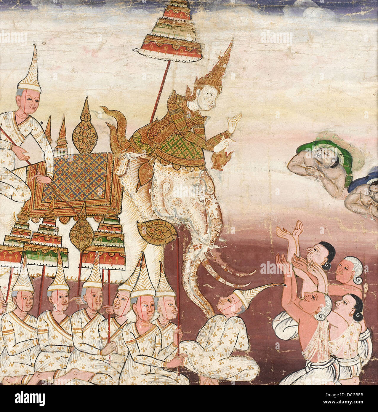 Scene from the vessantara jataka hi-res stock photography and images ...