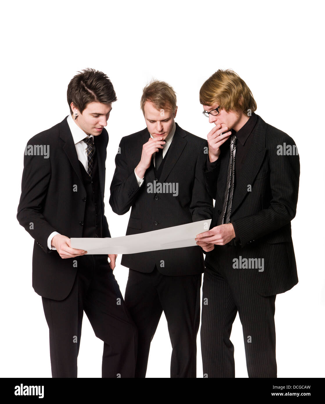 Men discussing a plan Stock Photo - Alamy
