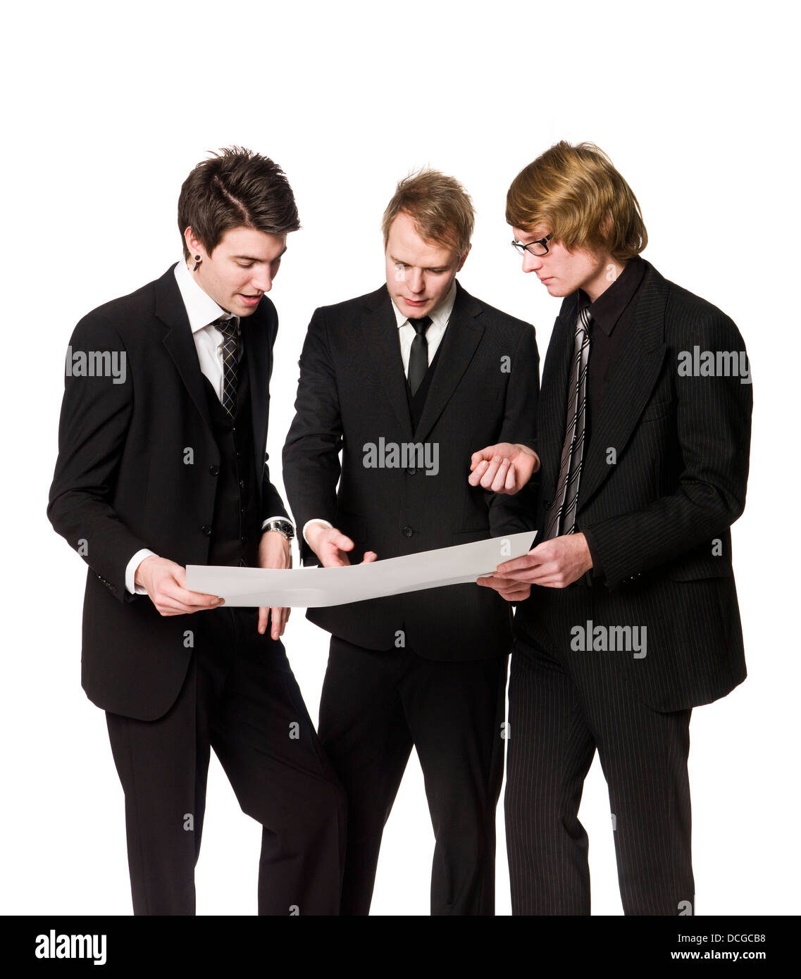 Men discussing a plan Stock Photo - Alamy