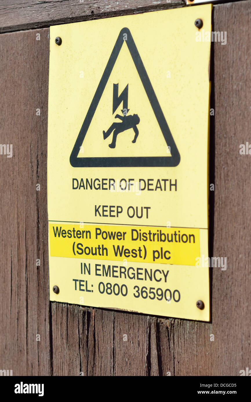 Danger keep out sign door hi-res stock photography and images - Alamy