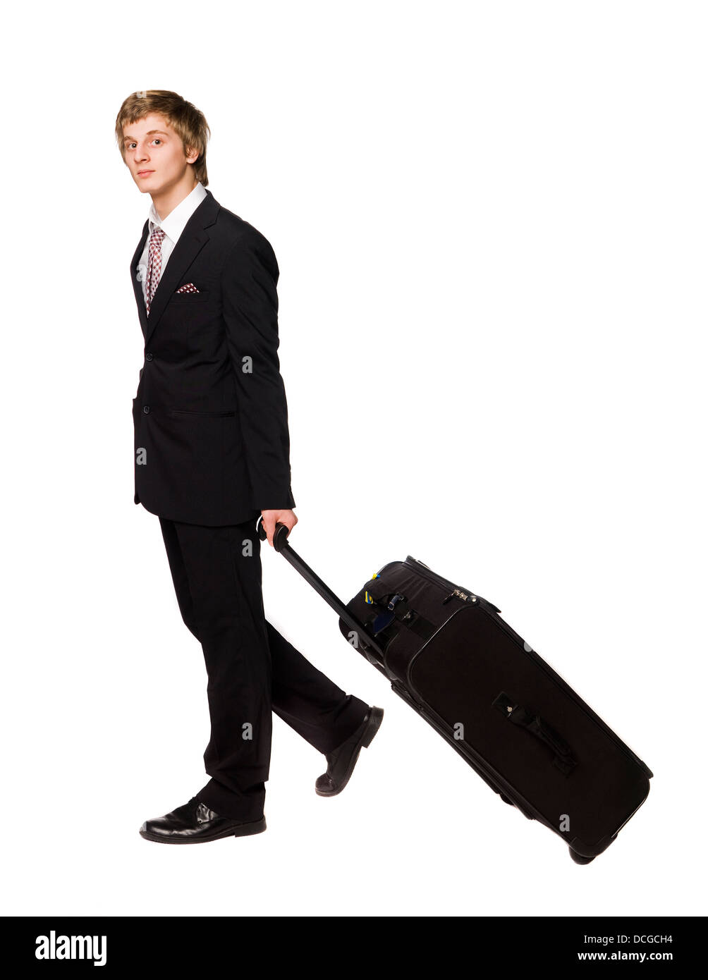 Man walking with a bag Stock Photo - Alamy