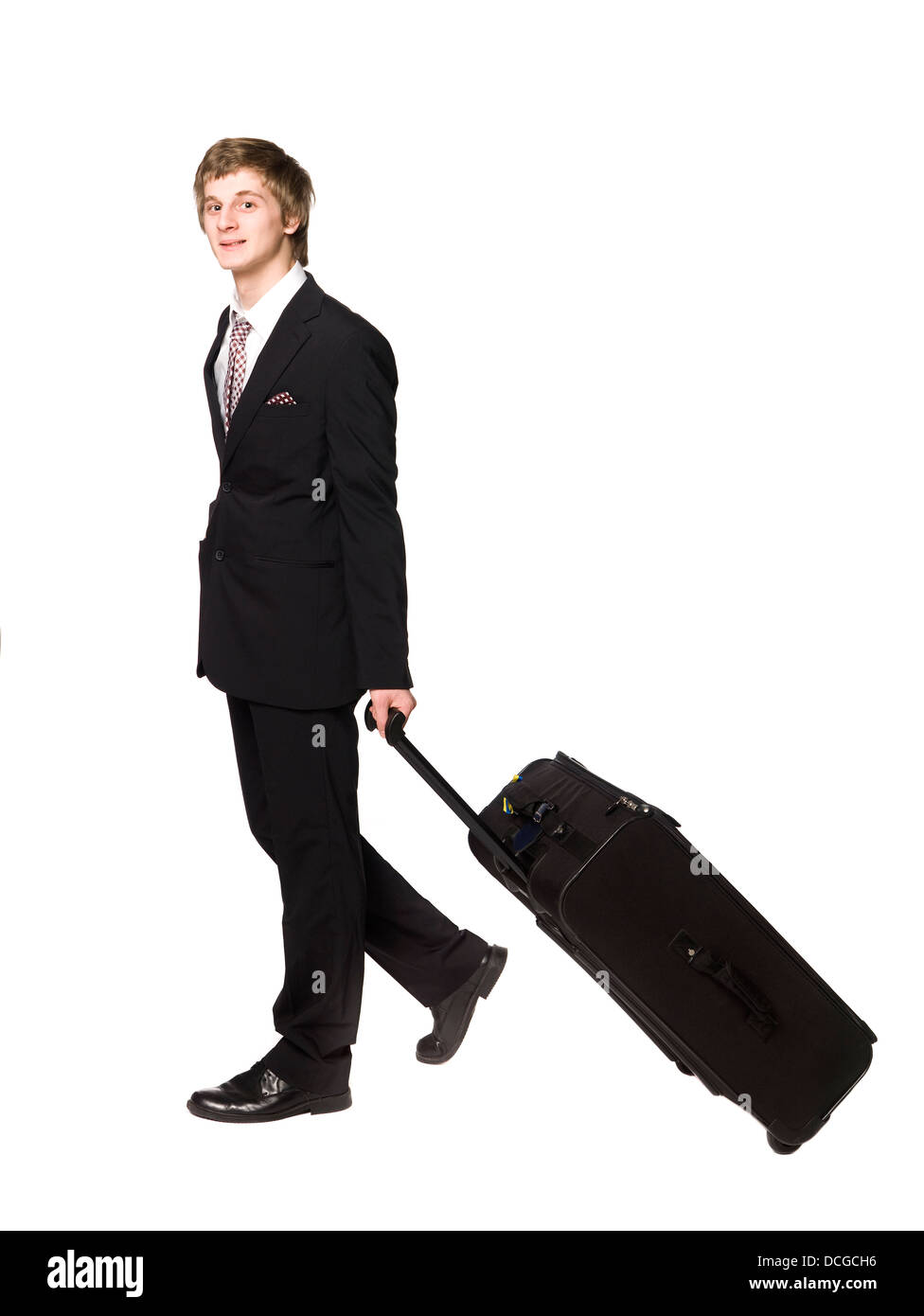 Man walking with a bag Stock Photo - Alamy