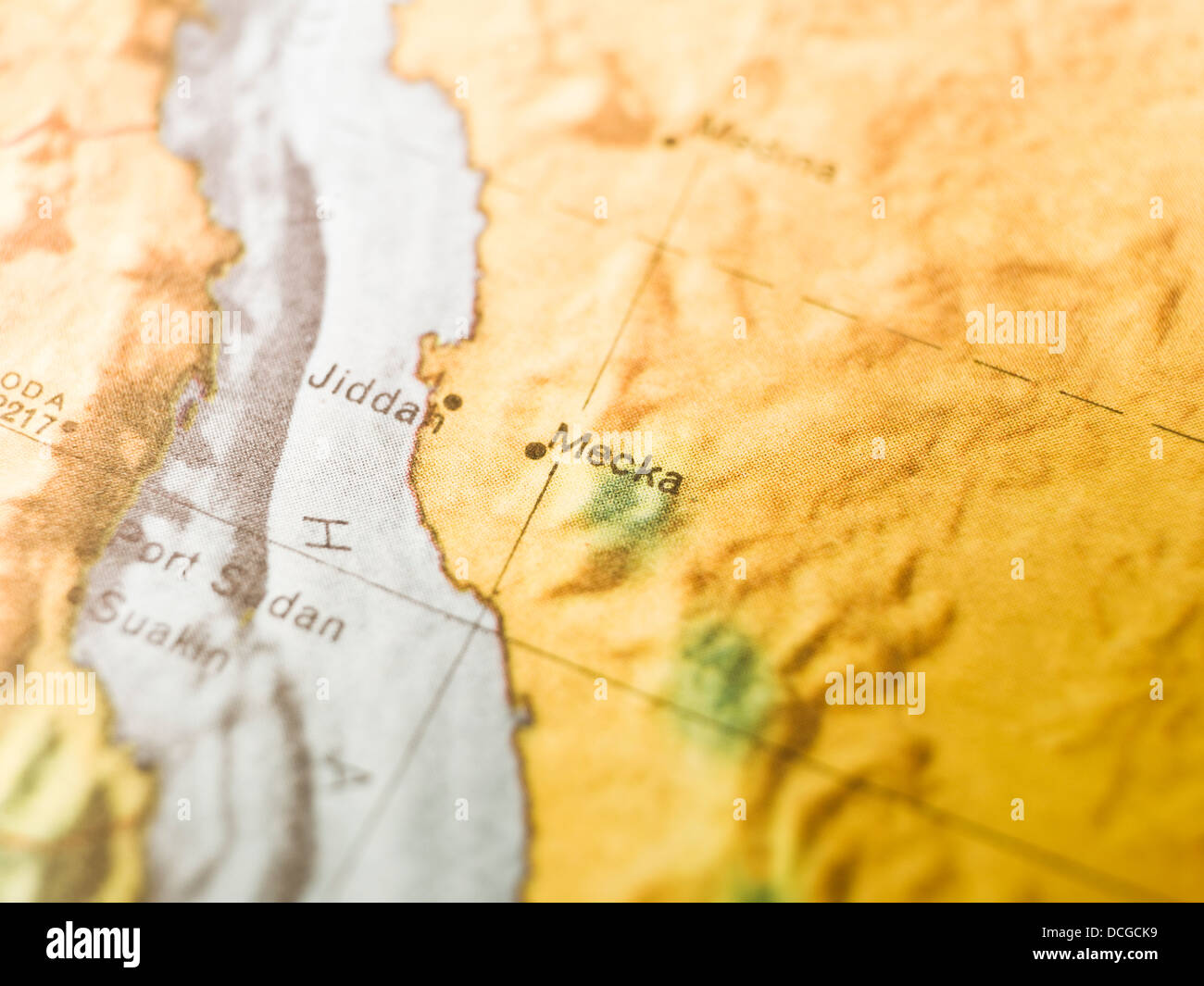Map of Mecka Stock Photo - Alamy