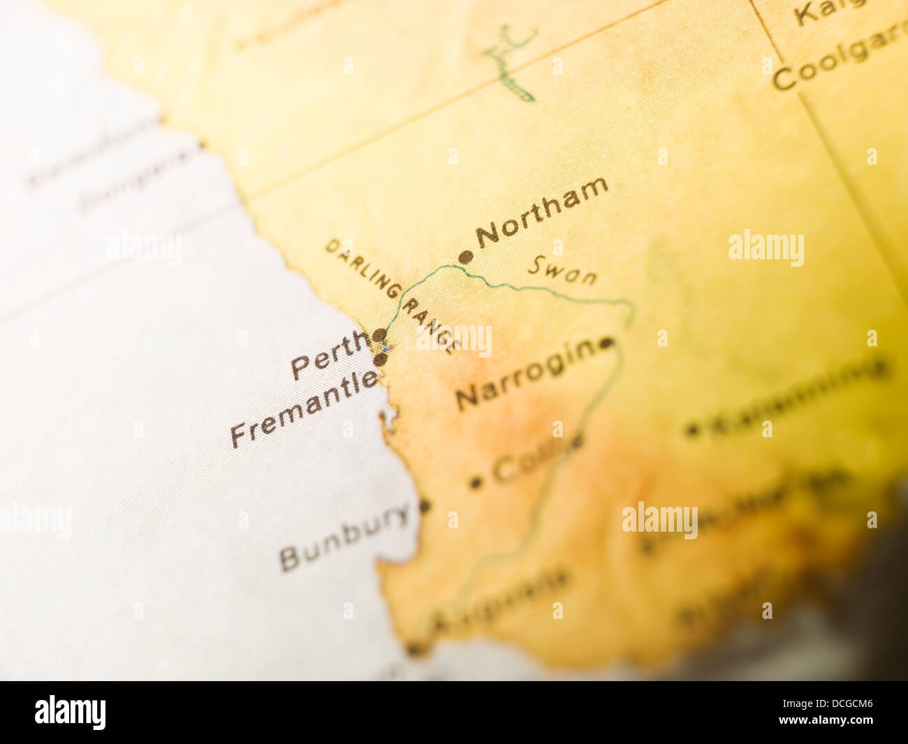 Map of Perth Stock Photo - Alamy