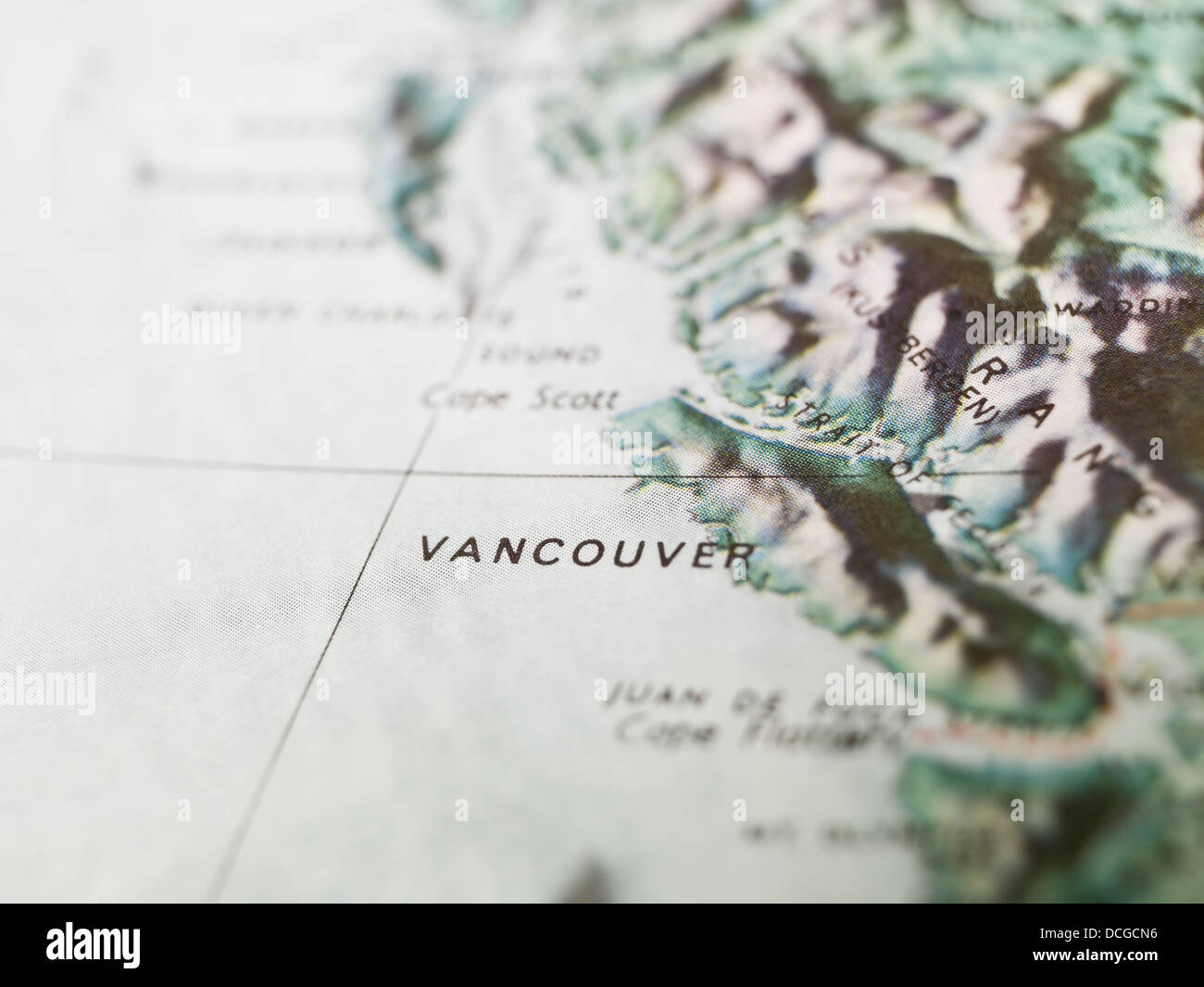 Map of Vancouver Stock Photo - Alamy