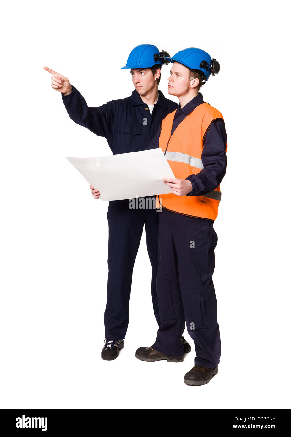 Men in workclothes Stock Photo - Alamy