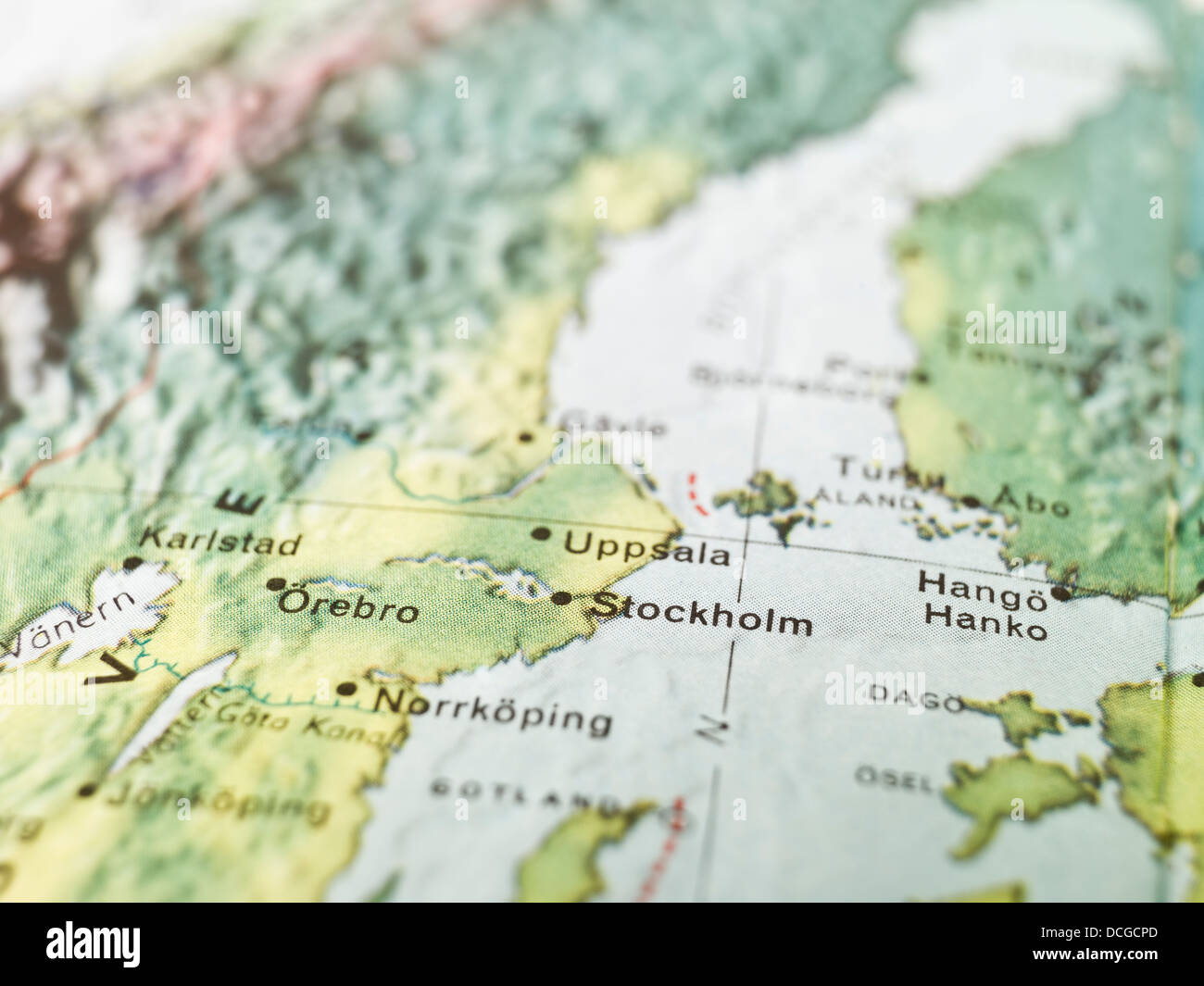 Map of Stockholm Stock Photo - Alamy