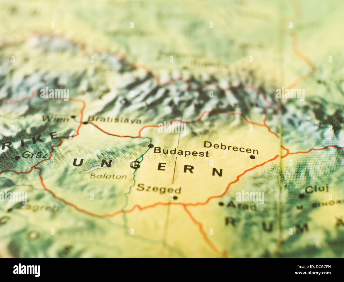 Map of Budapest Stock Photo - Alamy