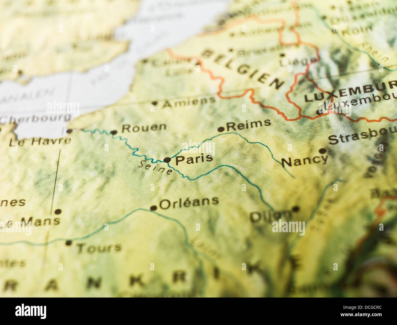 Map of Paris Stock Photo - Alamy