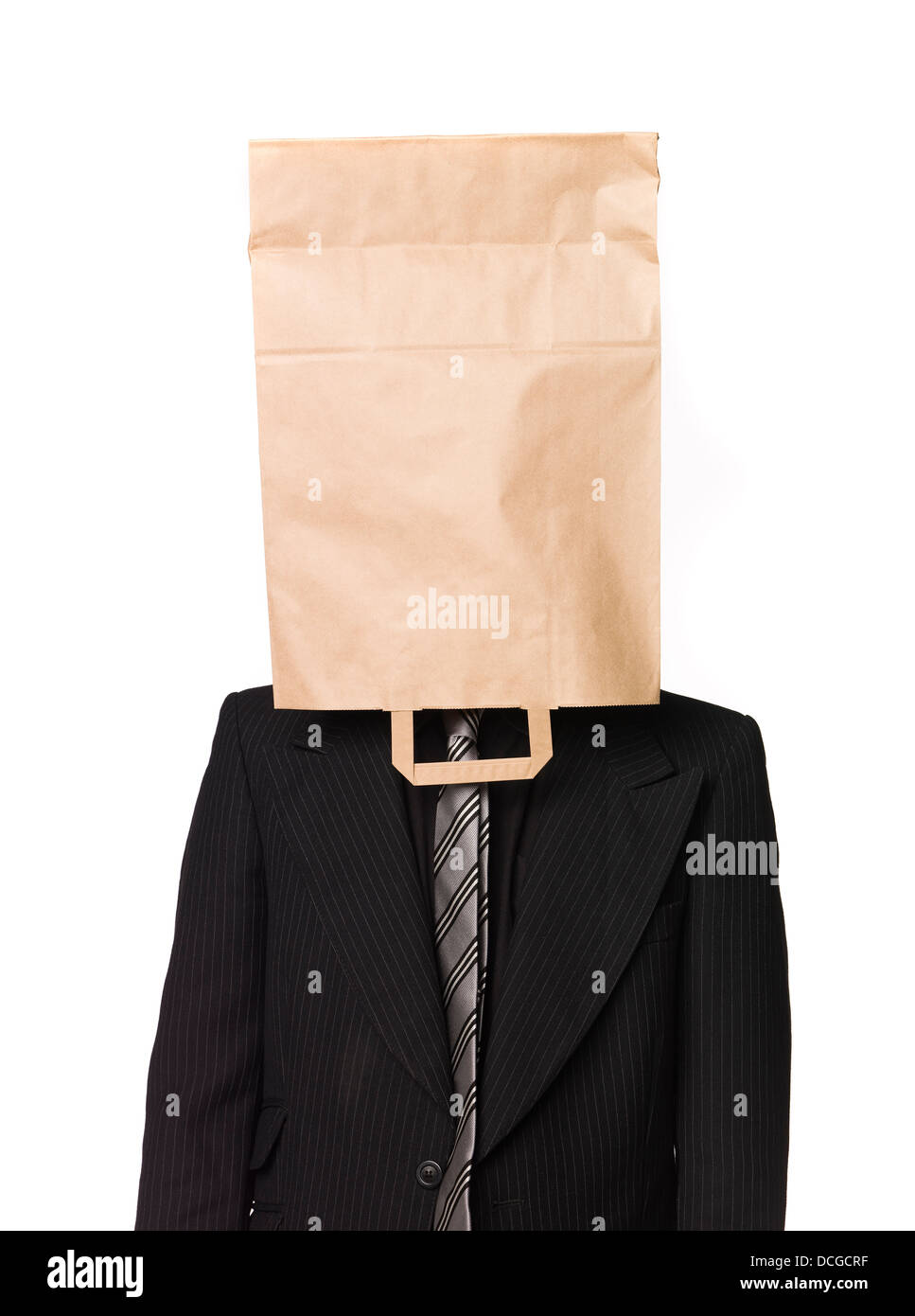 Man with a paperbag over his head Stock Photo - Alamy