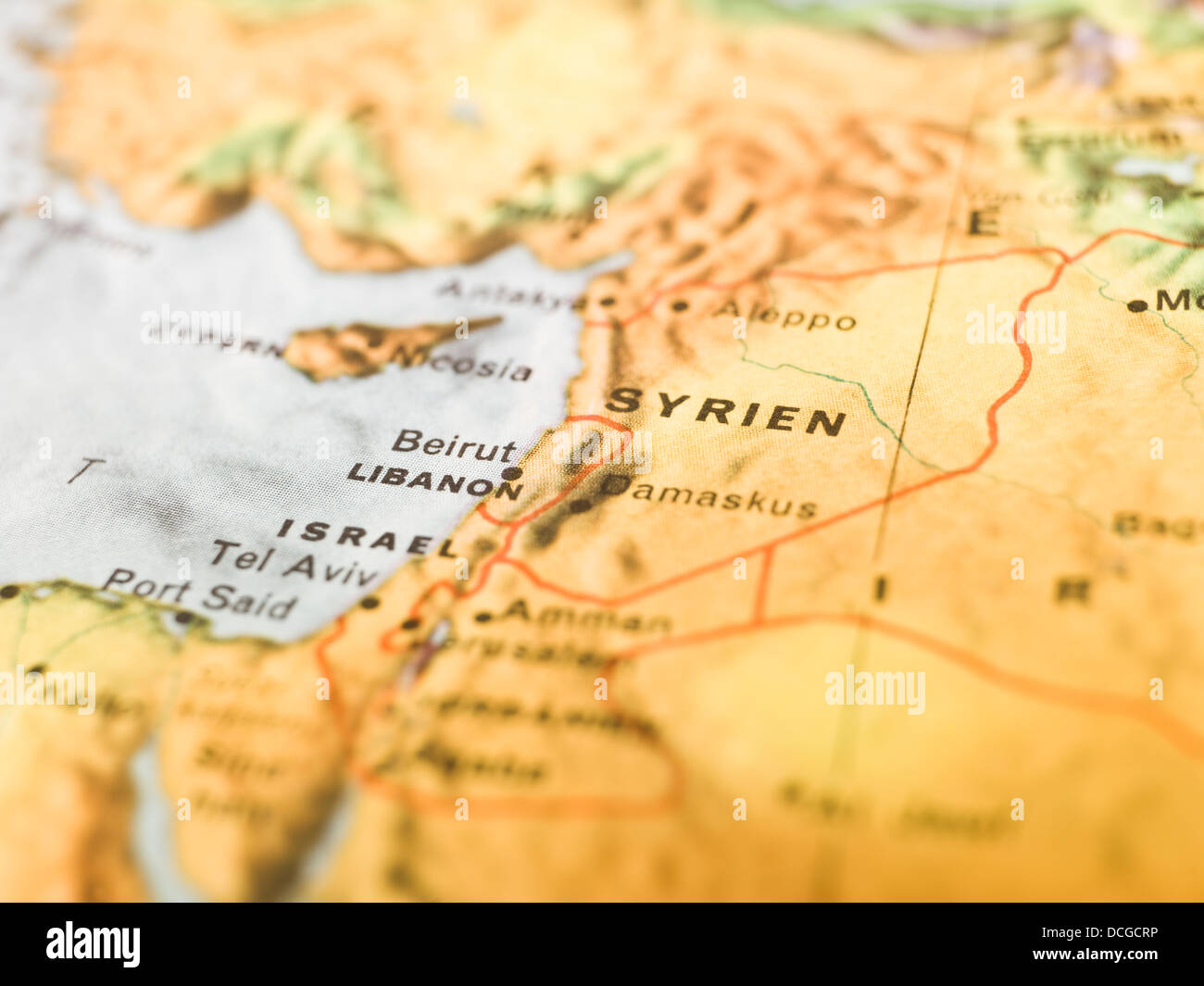 Map of Beirut Stock Photo - Alamy