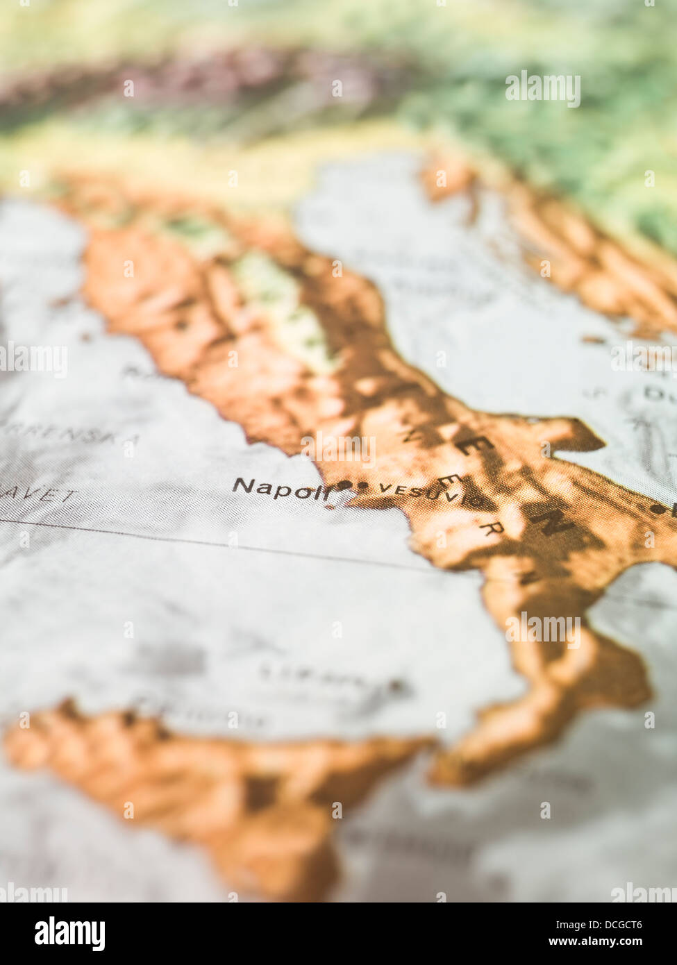 Map of Neaples Stock Photo - Alamy