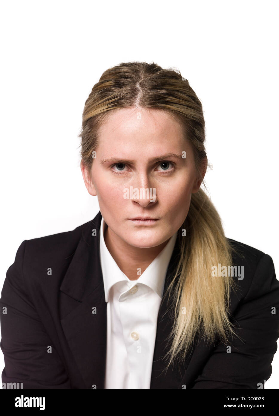 Portrait of an angry woman Stock Photo - Alamy
