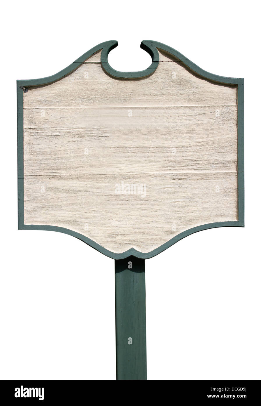 blank wooden rural road sign Stock Photo - Alamy