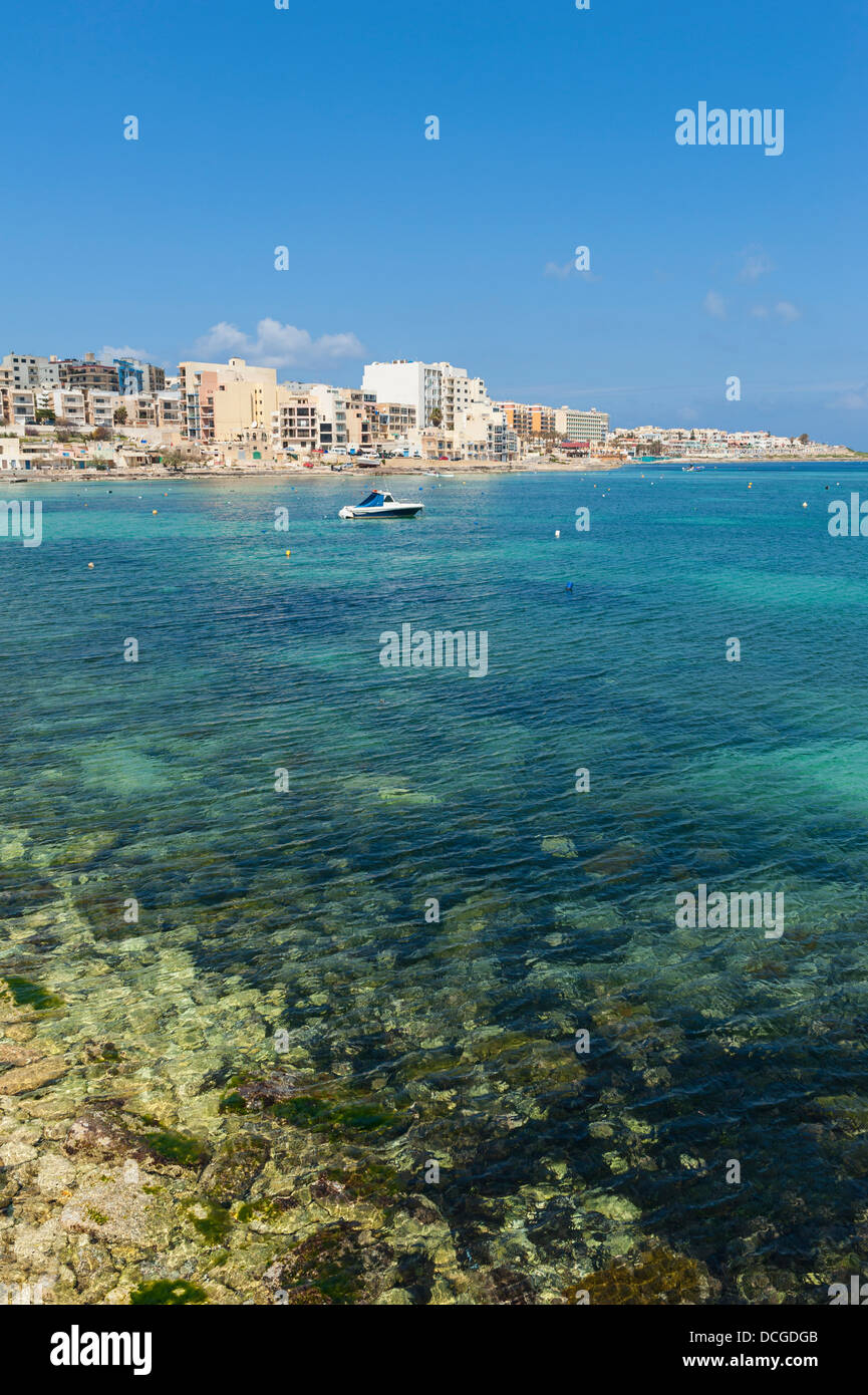 Qawra town malta hi-res stock photography and images - Alamy