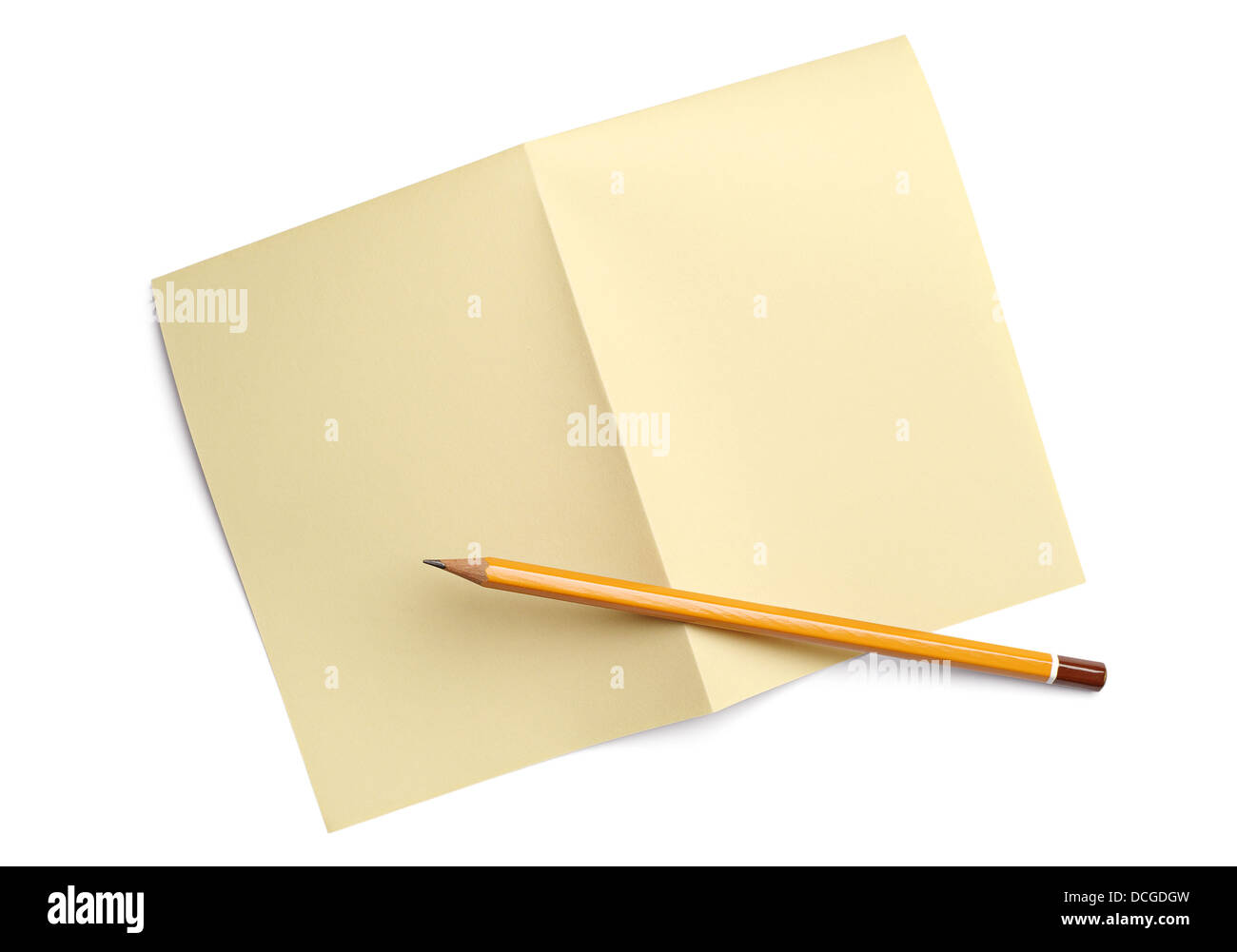 Empty paper with pencil hi-res stock photography and images - Alamy