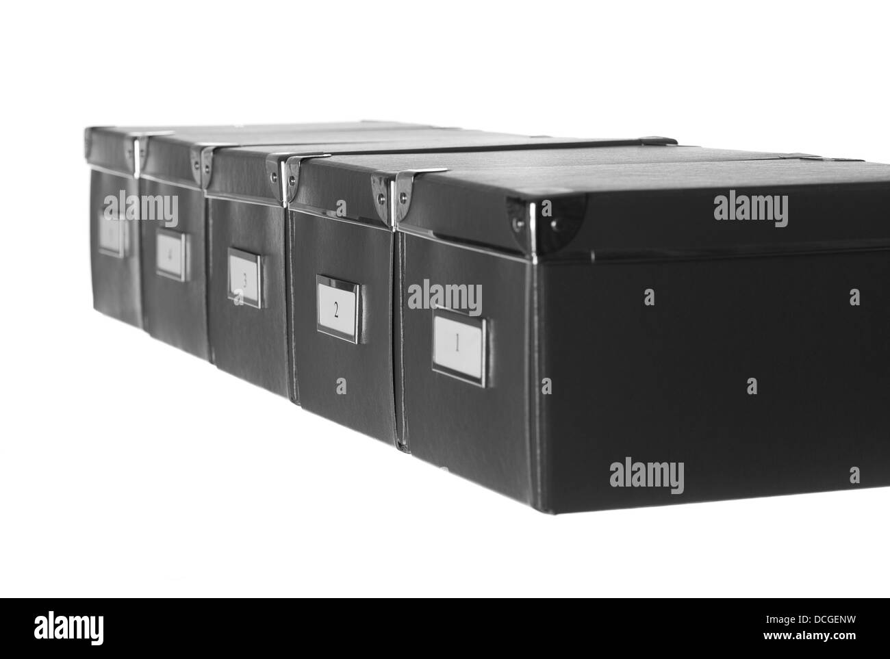 Sample boxes Black and White Stock Photos & Images - Alamy