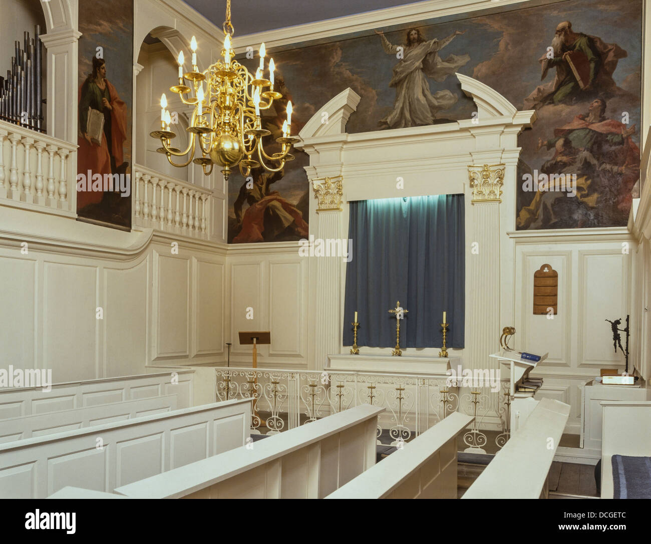 The Chapel in Kimbolton Castle, decorated by Giovanni Antonio ...