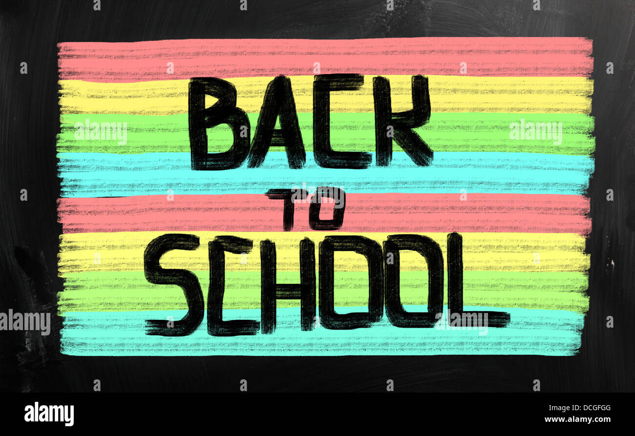 Back to school blackboard Stock Photo - Alamy