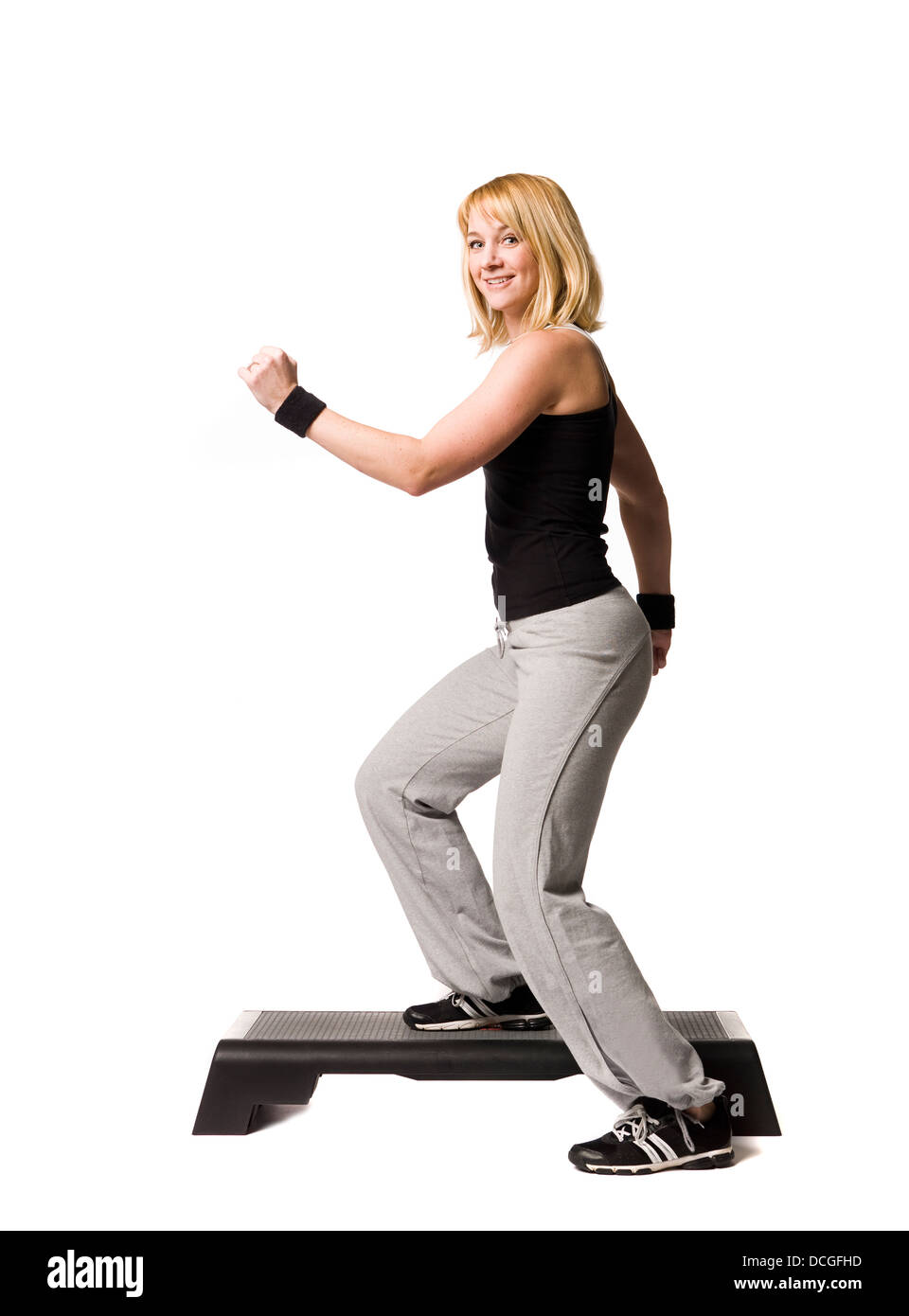 Girl working out Stock Photo - Alamy