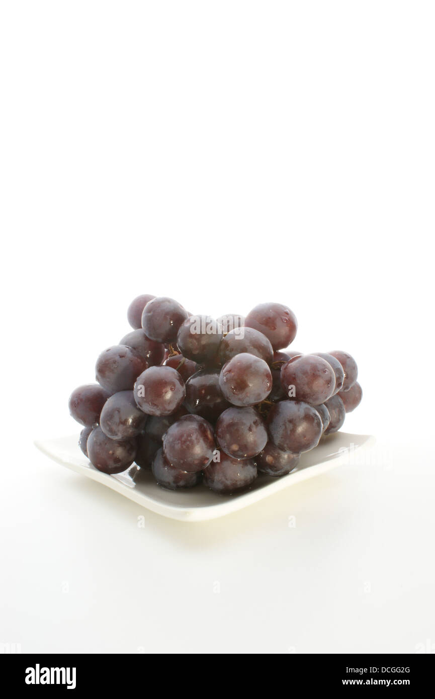 sweet organic red grapes Stock Photo - Alamy