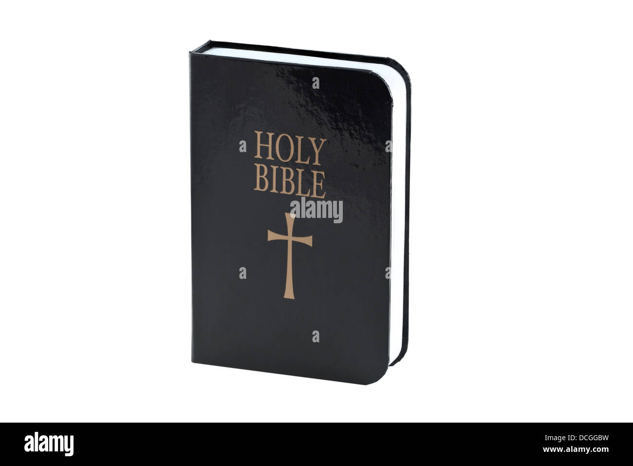 Holy Bible Isolated on White Background Stock Photo - Alamy