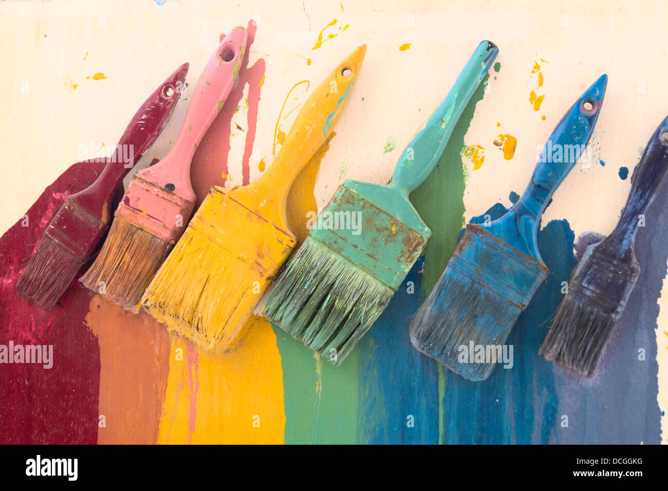 Colorful brushes hi-res stock photography and images - Alamy