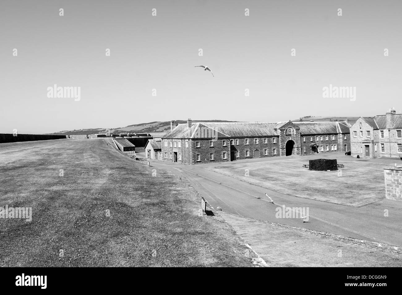 fort george black and white Stock Photo - Alamy