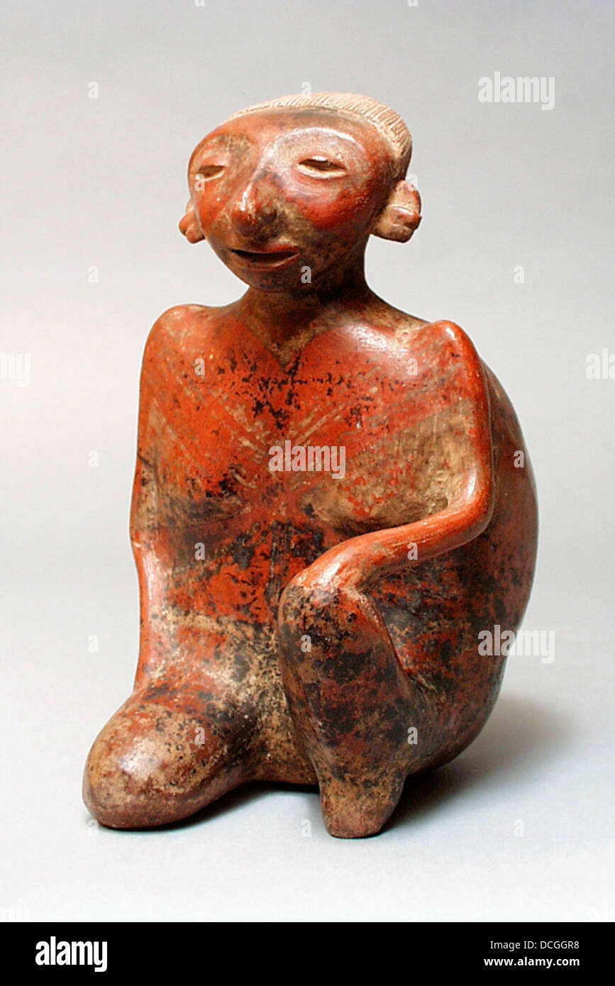 This bronze sculpture from LACMA, depicting a seated female figure ...