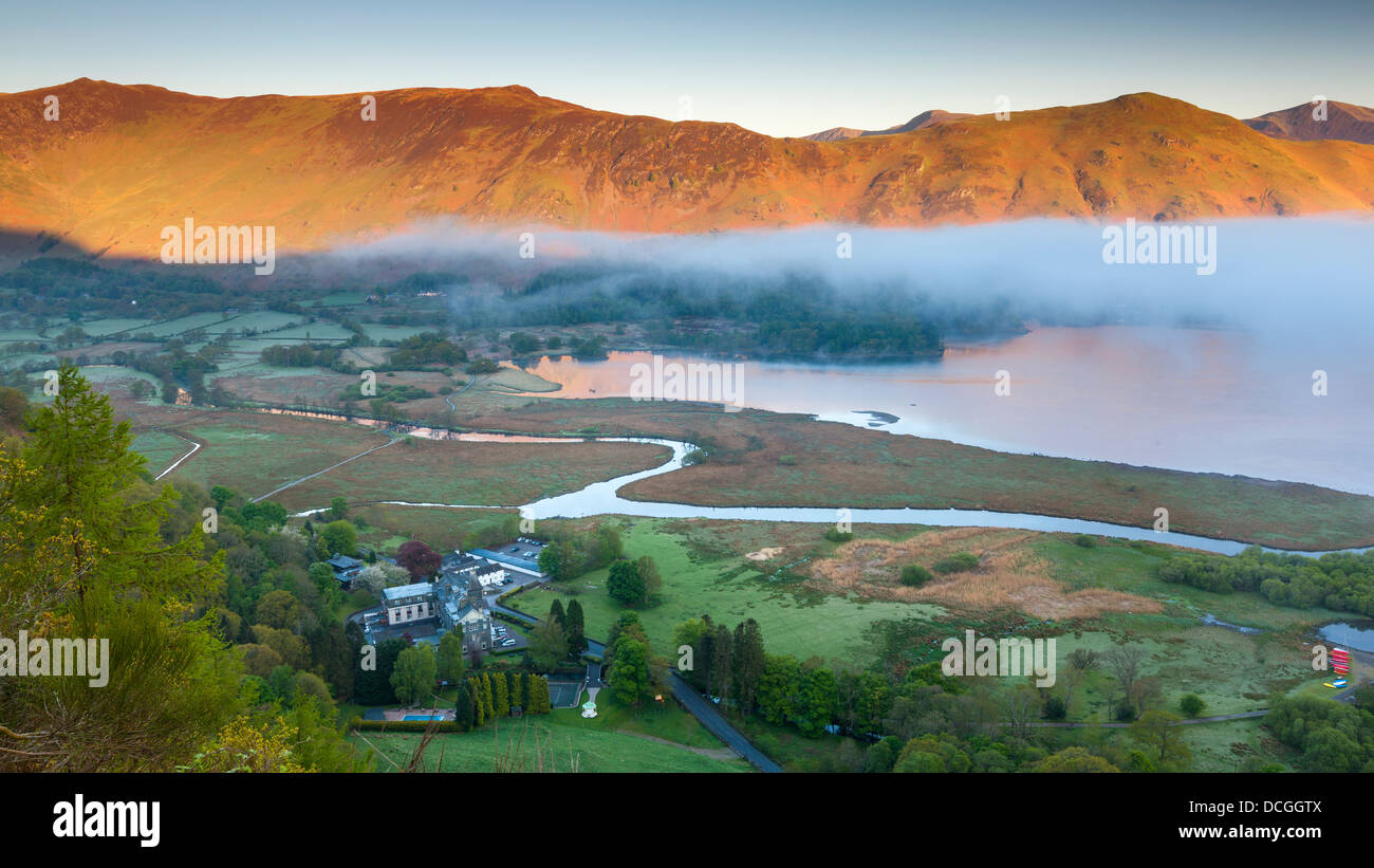 View across Derwent Water from Surprise View, Lake District National ...