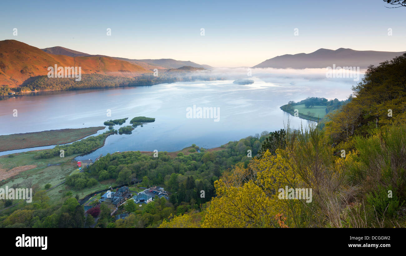 View across Derwent Water from Surprise View, Lake District National ...